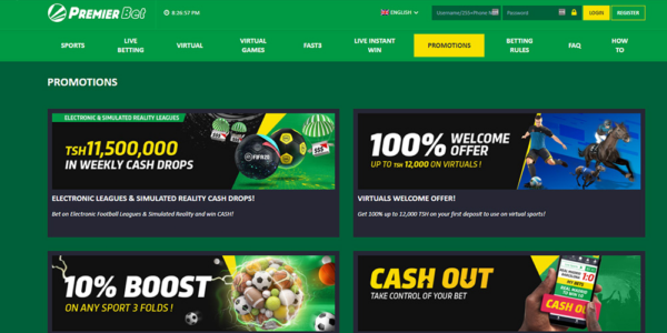 Premier Bet Tanzania — Official Bookmaker & Casino Site [150% Welcome ...